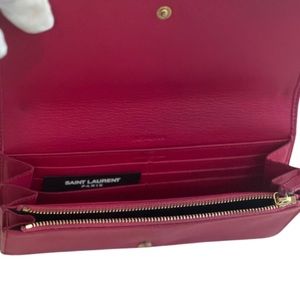 Yves Saint Laurent | Bags | Ysl Pink Bifold Long Wallet | Poshmark